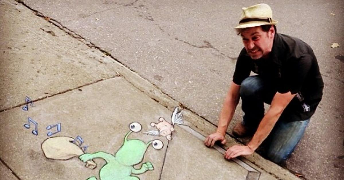 Why this artist’s chalk creatures are changing perspectives on the ...