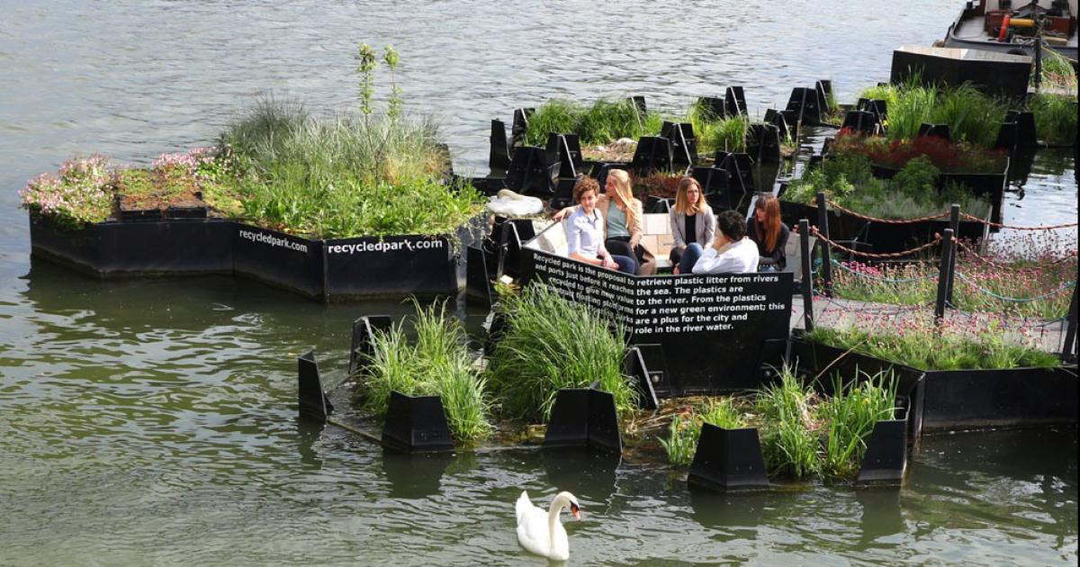 This architect transformed plastic waste into a floating park for ...